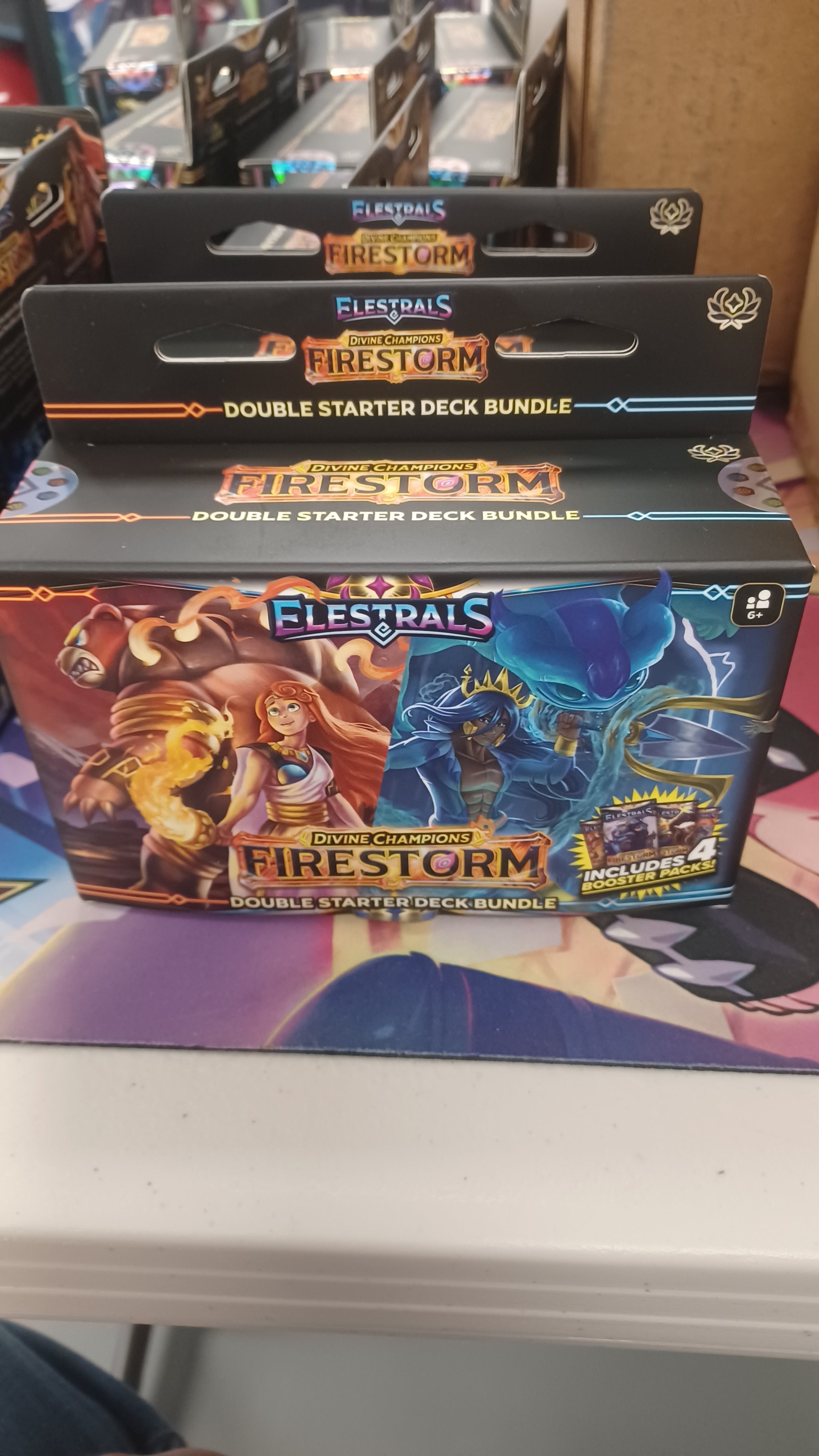 Elestrals CG: Divine Champions Firestorm Double Starter Deck Bundle (H